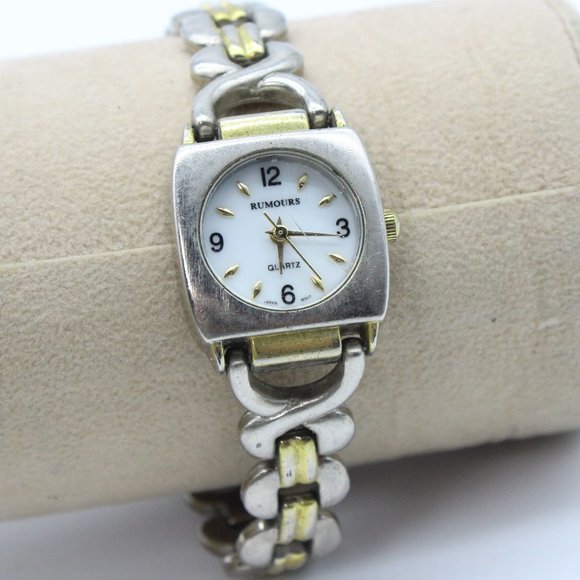 Rumours | Accessories | Vintage Rumours Watch Womens Classic Retro Bracelet Silver Gold Tone 9s ...